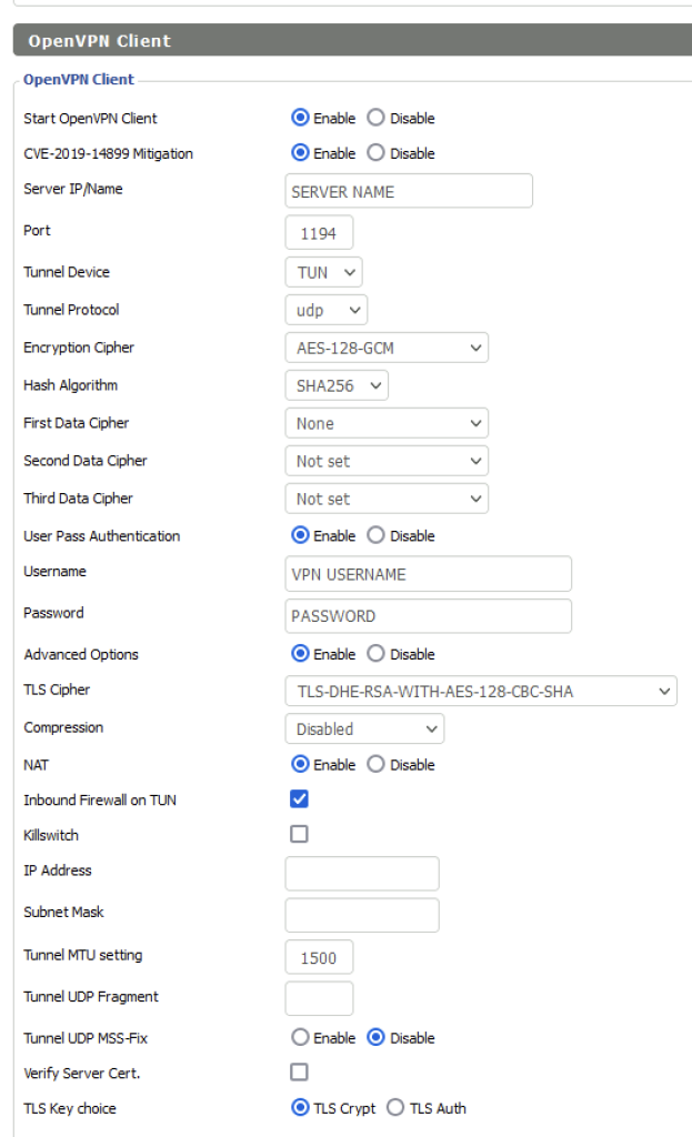 DD-WRT OpenVPN Client | Celo VPN Help Center