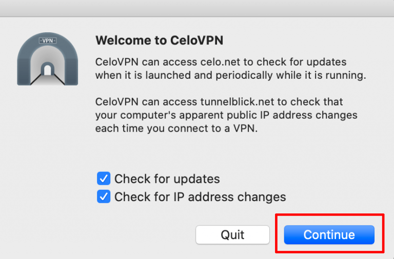 Celo macOS Client | Celo VPN Help Center